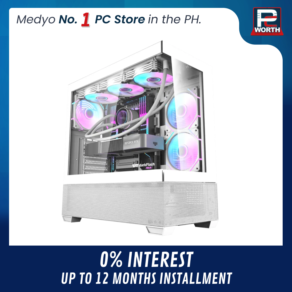 DARK FLASH DS900AIR WHITE ATX NO FANS | PC Worth