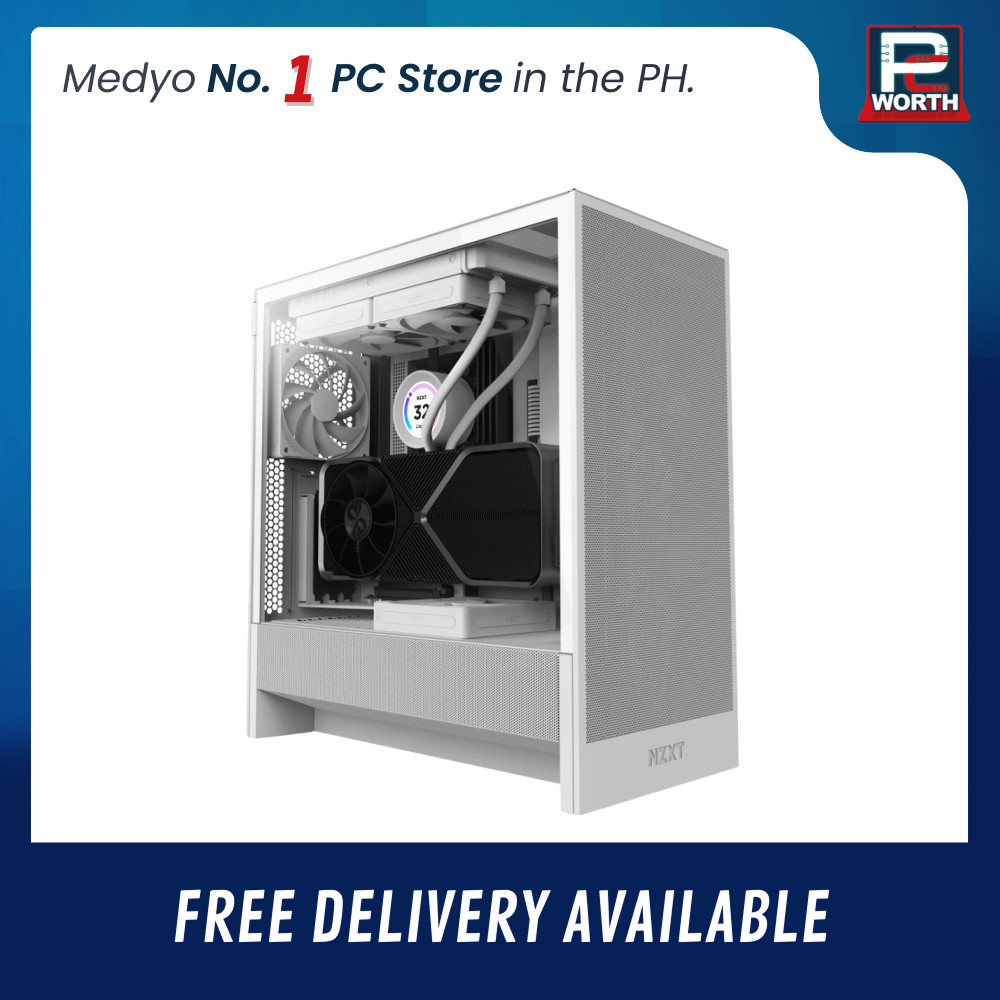 NZXT H5 FLOW WHITE 2PCS REGULAR FAN ATX CASE | PC Worth