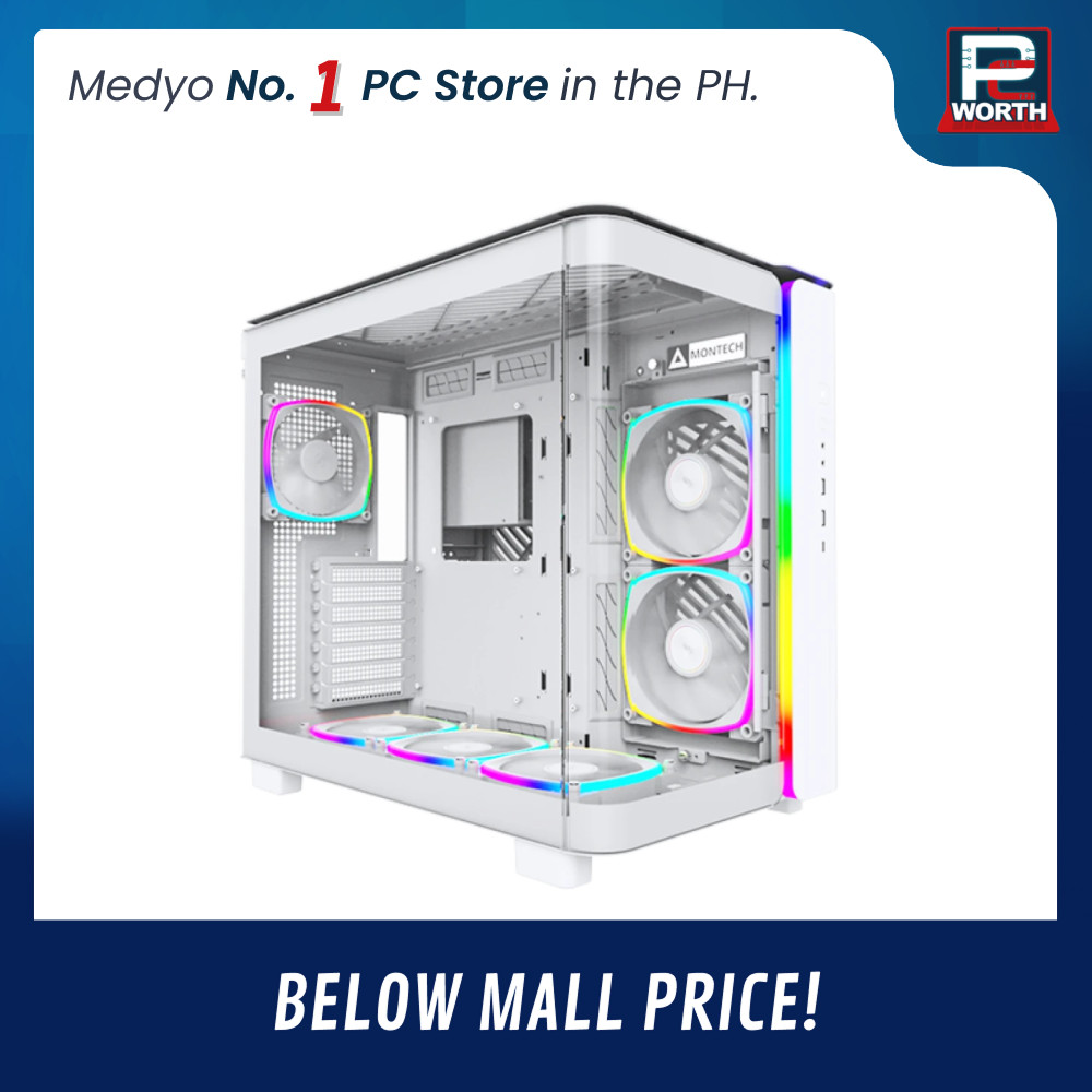 MONTECH KING 95 PRO WHITE ATX 6PCS ARGB FANS | PC Worth