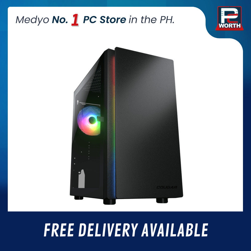COUGAR PURITY RGB BLACK 1 ARGB FAN MATX CASE | PC Worth