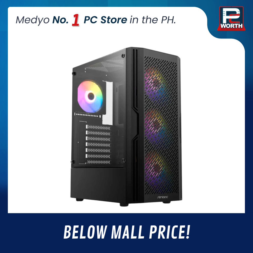 ANTEC AX20 ELITE W 4 STATIC RGB FAN W ANTEC META V550W PSU ATX CASE ...