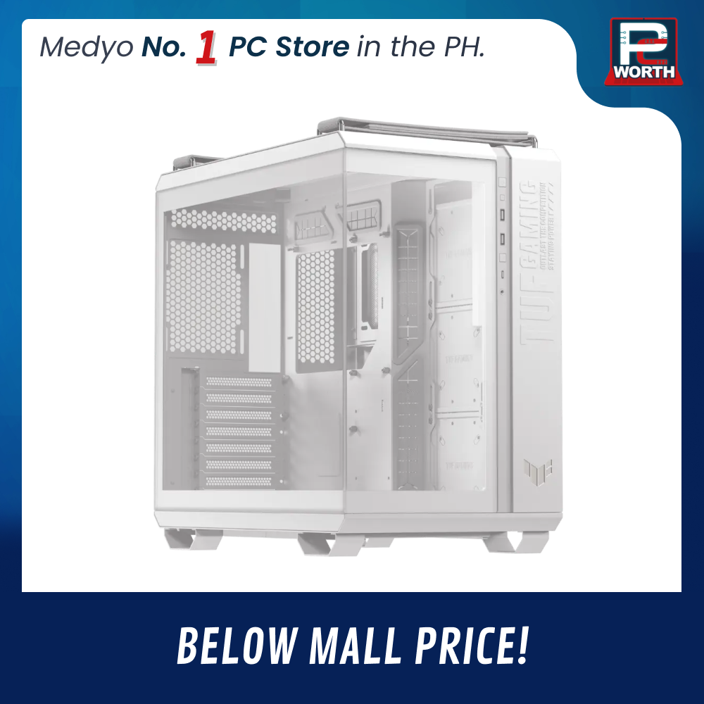 ASUS TUF GAMING GT502 HORIZON WHITE ATX NO FANS | PC Worth