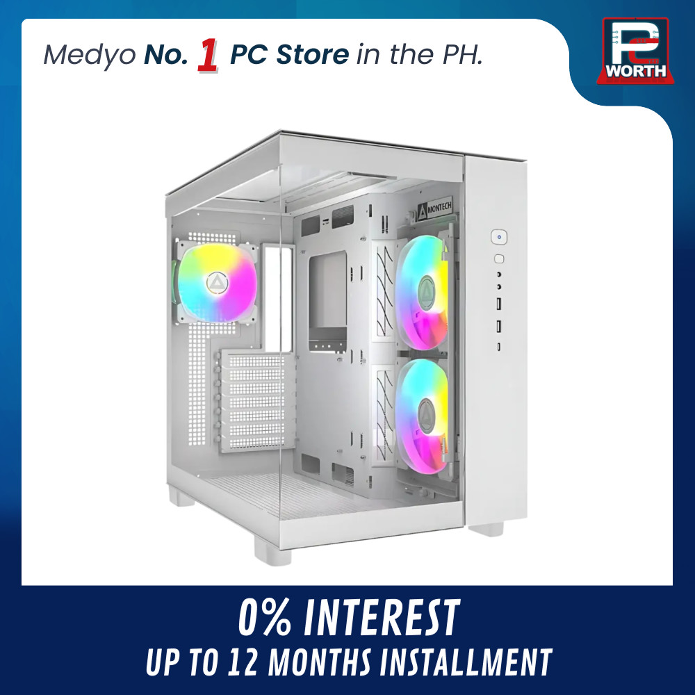 MONTECH KING 65 PRO WHITE ATX 3PCS ARGB FANS | PC Worth
