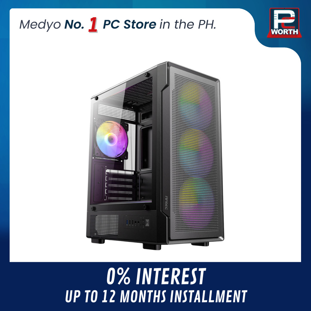 ANTEC VX300M ARGB BLACK W 4 PCS ARGB FAN MATX CASE | PC Worth