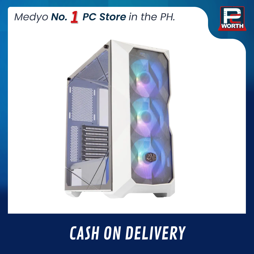 COOLER MASTER MASTERBOX TD500 MESH WHITE ATX 3PCS ARGB FANS | PC Worth
