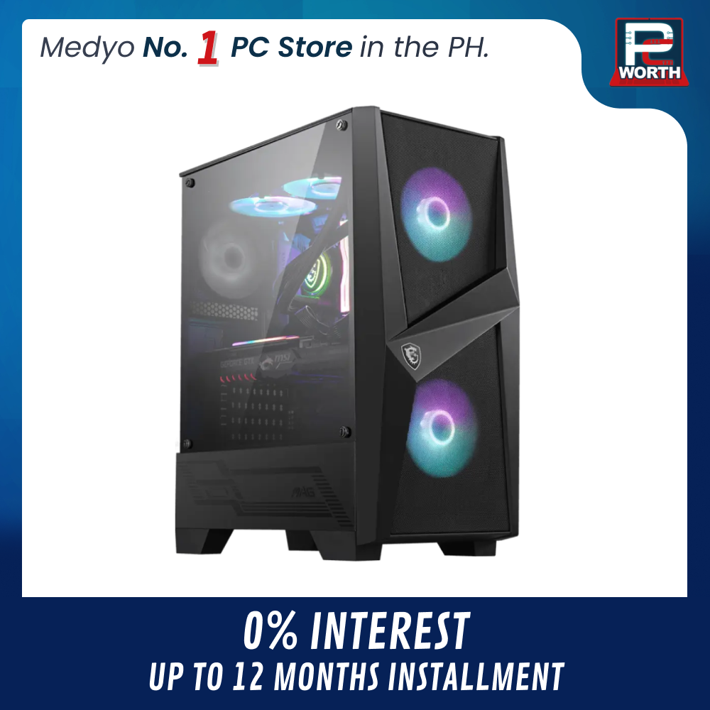 MSI MAG FORGE 100R 2PCS ARGB FAN AND 1PC REGULAR FAN ATX | PC Worth