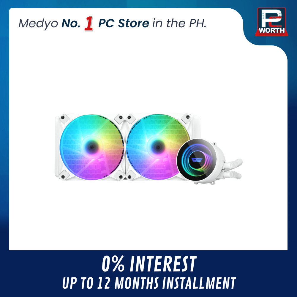 DARK FLASH TWISTER DX240 V2.6 ARGB 240MM 2FANS AIO COOLER (WHITE) | PC ...