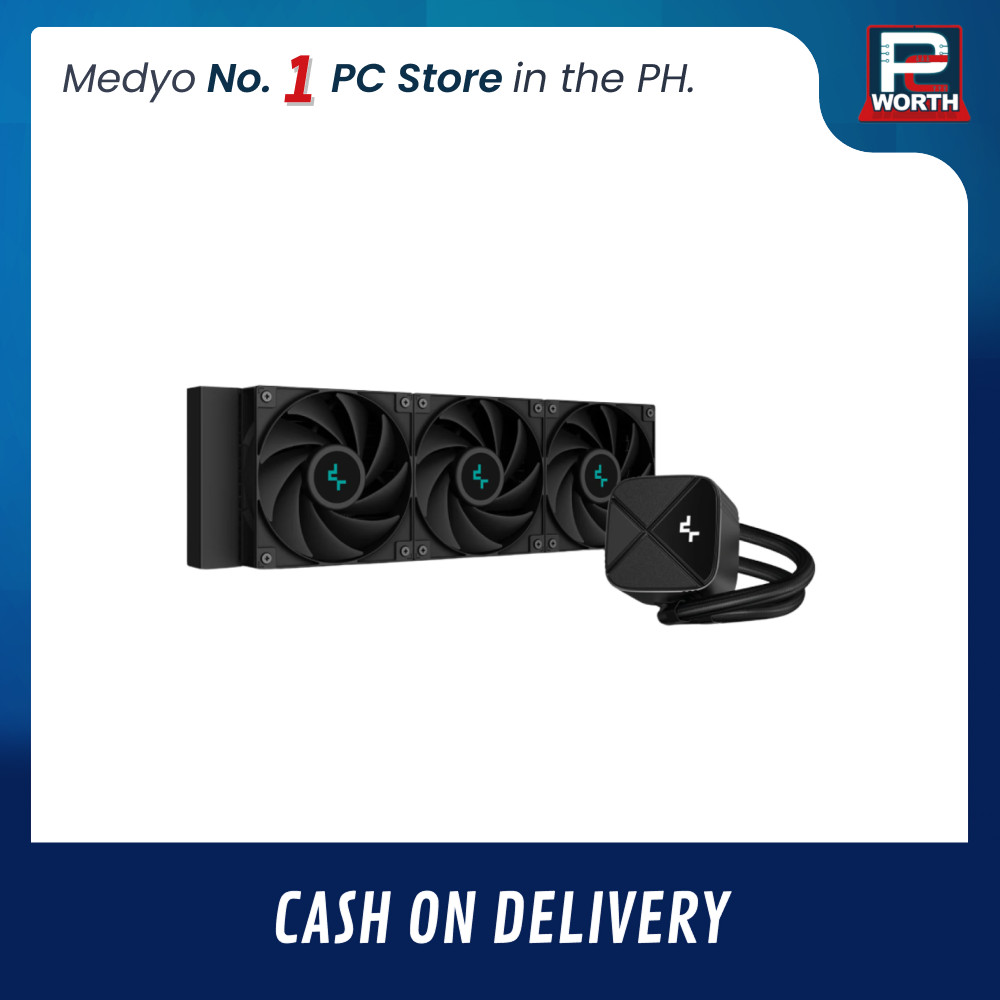 DEEPCOOL LS720S ZERO DARK NON-RGB 360MM 3 FANS AIO COOLER | PC Worth