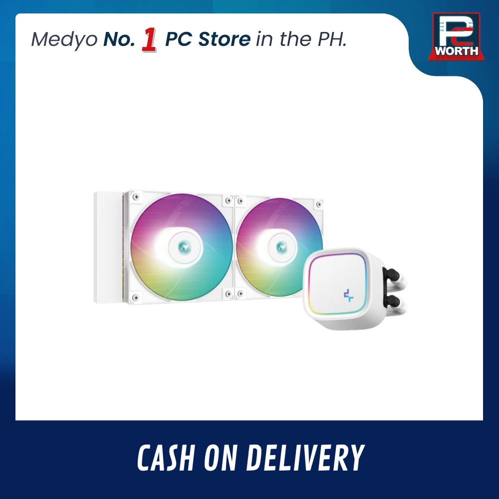 DEEPCOOL LE520 240MM RGB WHITE 2 FANS AIO COOLER | PC Worth