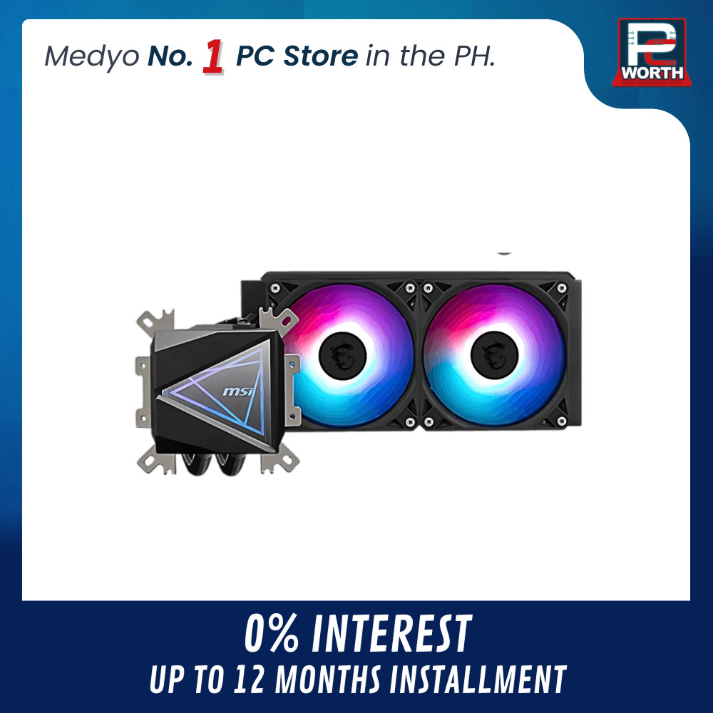 MSI MAG CORELIQUID I240 240MM AIO 2 FANS AIO COOLER | PC Worth