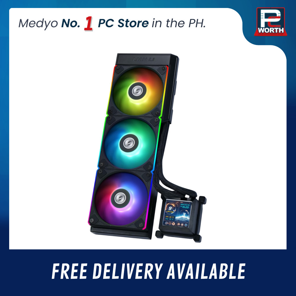 LIAN LI HYDROSHIFT 360R 360MM LCD DISPLAY ARGB 3 FANS AIO COOLER | PC Worth