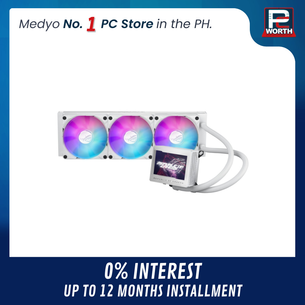 ASUS ROG RYUJIN III EXTREME 360MM LCD DISPLAY ARGB WHITE AIO 3 FANS ...