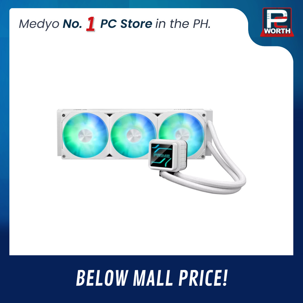 ASUS PRIME LC 360 360MM ARGB WHITE AIO 3 FANS AIO COOLER | PC Worth