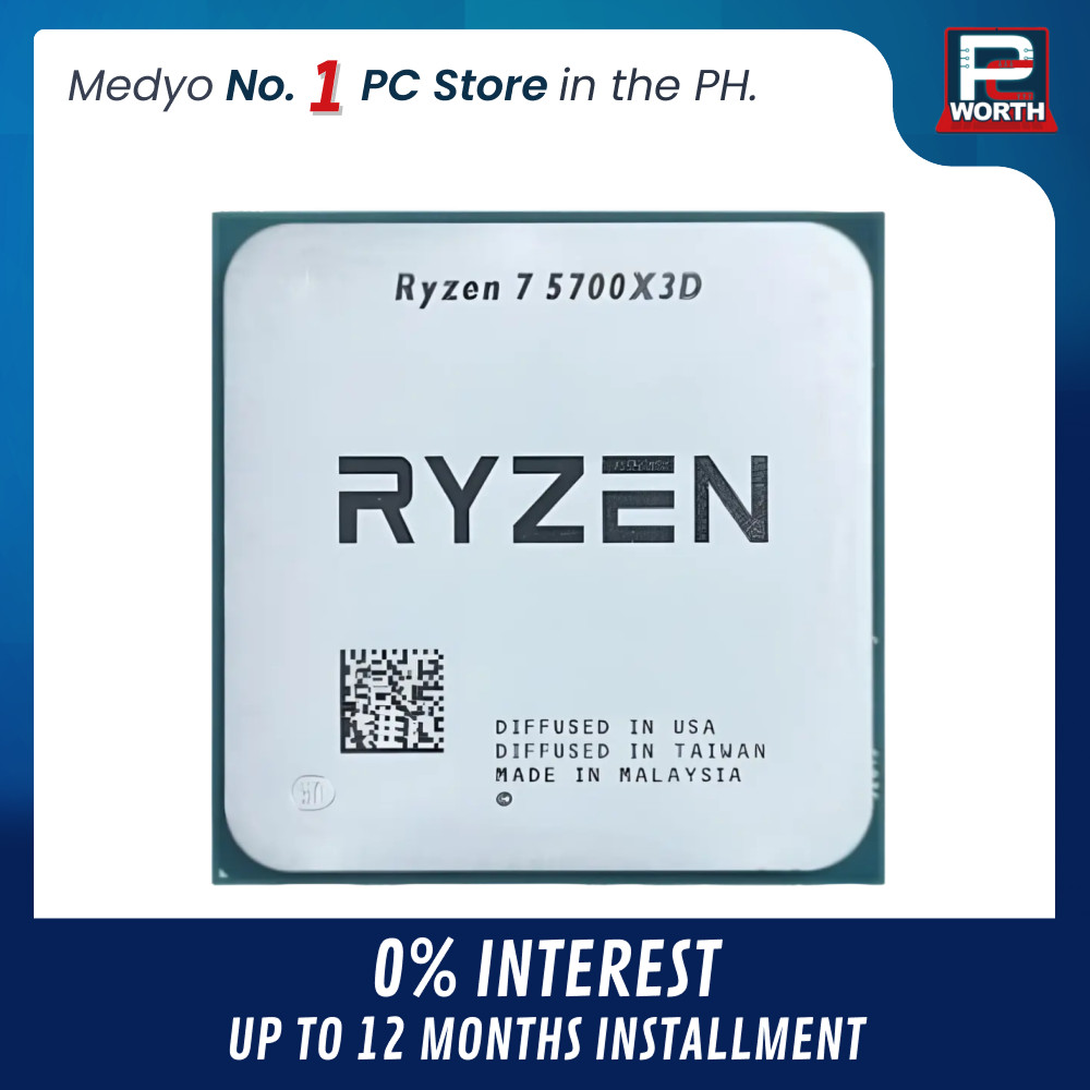 AMD RYZEN 7 5700X3D MPK (AM4) WITHOUT COOLER (TRAY) | PC Worth