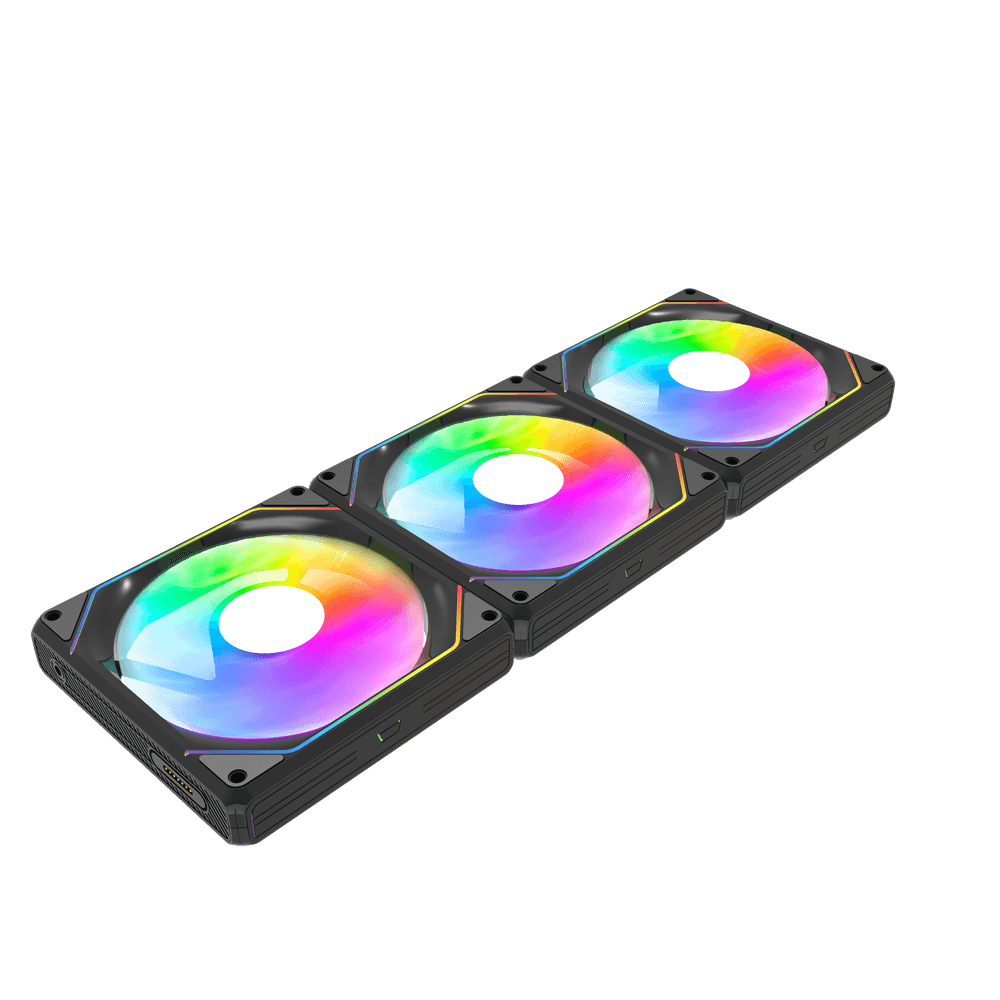 DARK FLASH GAUSS G24 MAGNETIC FAN 120MM 3 IN 1 ARGB FAN BLACK | PC Worth