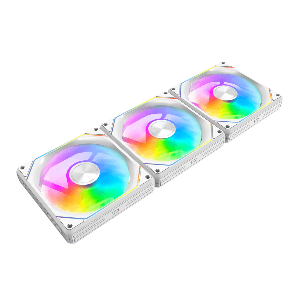 DARK FLASH GAUSS G24 MAGNETIC FAN 120MM 3 IN 1 ARGB FAN WHITE | PC Worth