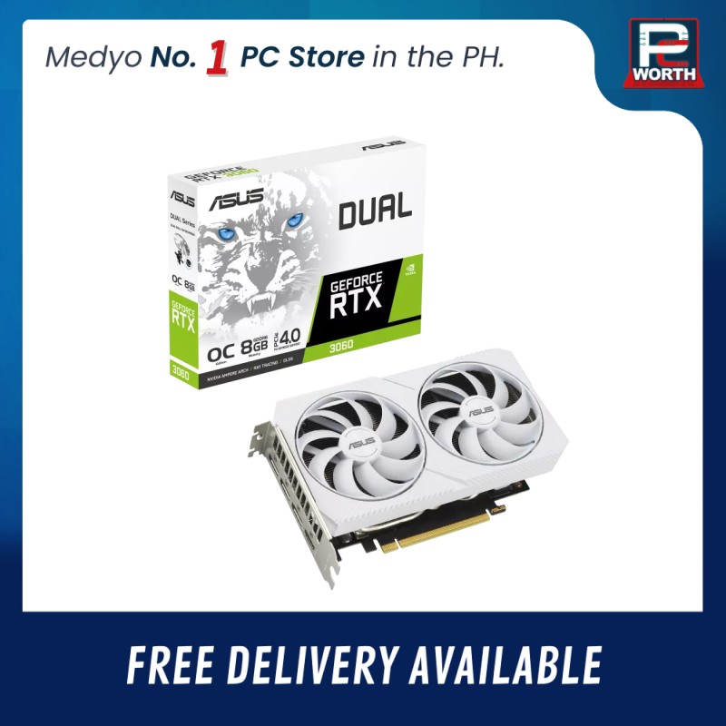 GEFORCE RTX 3060 ASUS DUAL OC 8GB DUAL FAN WHITE | PC Worth