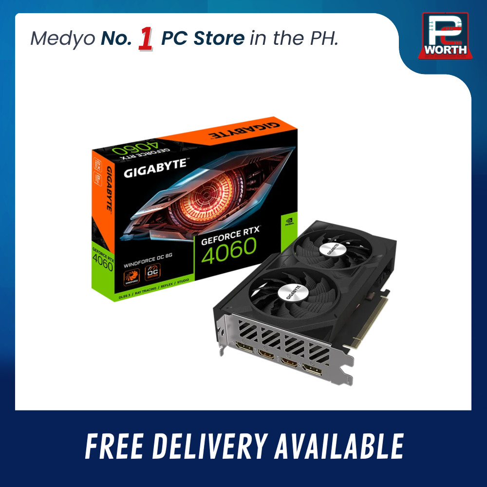 GEFORCE RTX 4060 GIGABYTE WINDFORCE OC 8GB GDDR6 DUAL FAN | PC Worth