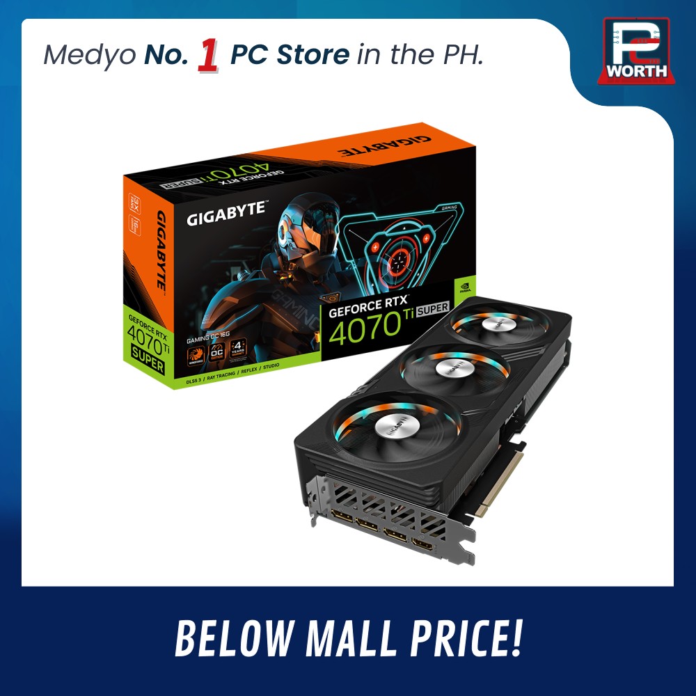 GEFORCE RTX 4070 TI SUPER GIGABYTE GAMING OC 16GB GDDR6X TRIPLE FAN ...