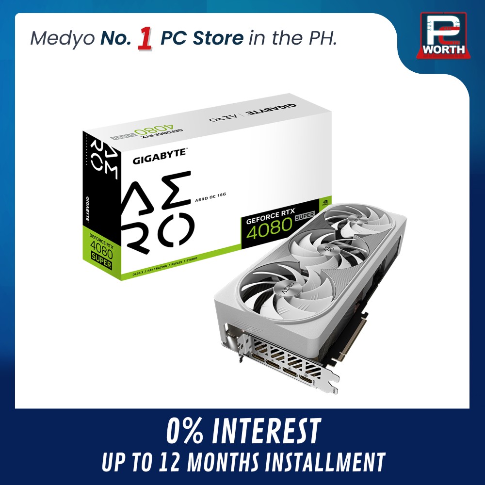 GEFORCE RTX 4080 SUPER GIGABYTE AERO OC 16GB GDDR6X TRIPLE FAN | PC Worth