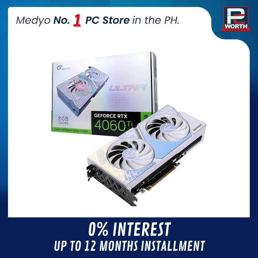 GEFORCE RTX 4060 TI COLORFUL IGAME ULTRA WHITE DUO OC 8GB GDDR6 DUAL ...
