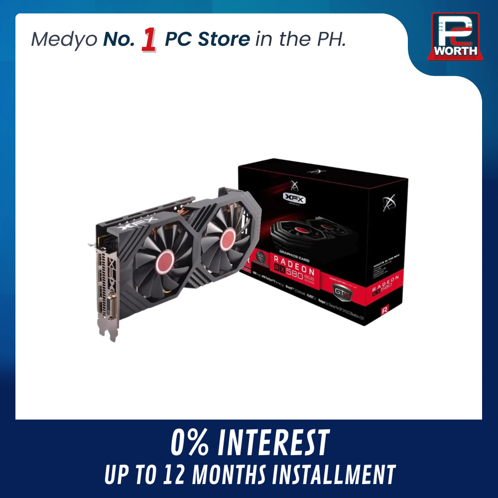 RADEON RX580 XFX GTS XXX EDITION OC 8GB GDDR5 DUAL FAN | PC Worth