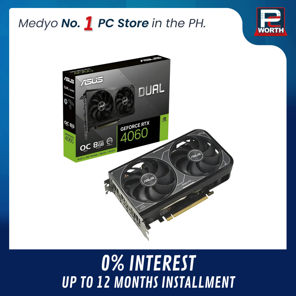 GEFORCE RTX 4060 ASUS DUAL OC V2 8GB GDDR6 DUAL FAN | PC Worth