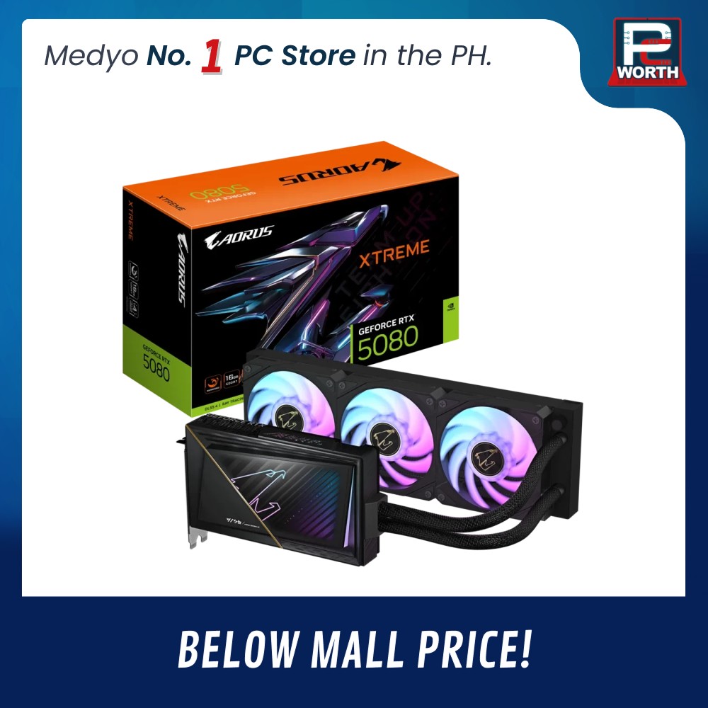 GEFORCE RTX 5080 GIGABYTE AORUS WATERFORCE XTREME 16GB GDDR7 TRIPLE FAN ...