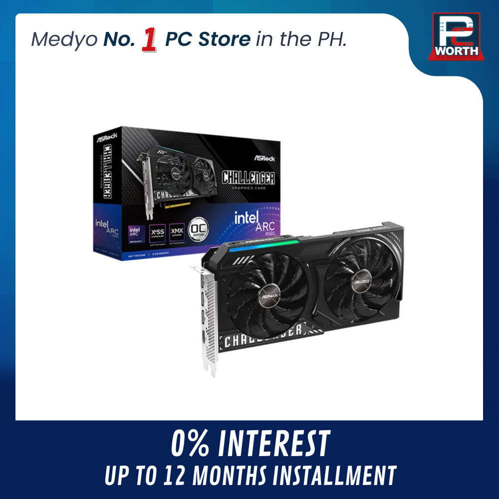 INTEL ARC ASROCK B580 CHALLENGER OC 12GB GDDR6 DUAL FAN | PC Worth