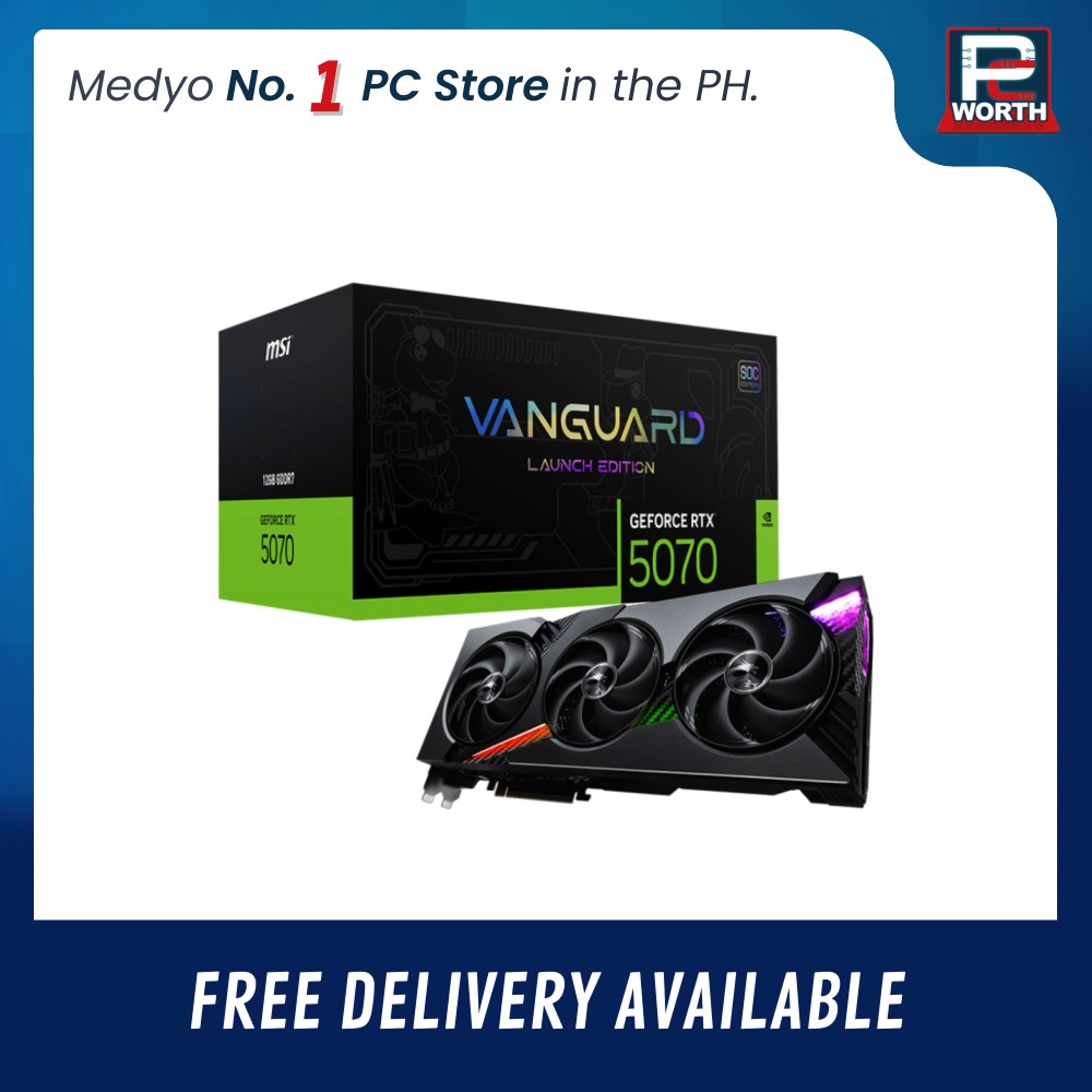 GEFORCE RTX 5070 MSI VANGUARD SOC LAUNCH EDITION BLACK 12GB GDDR7 | PC Worth
