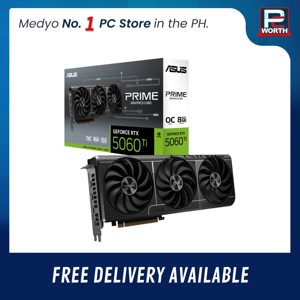 GEFORCE RTX 5060 TI ASUS PRIME OC 8GB GDDR7 BLACK TRIPLE FAN | PC Worth