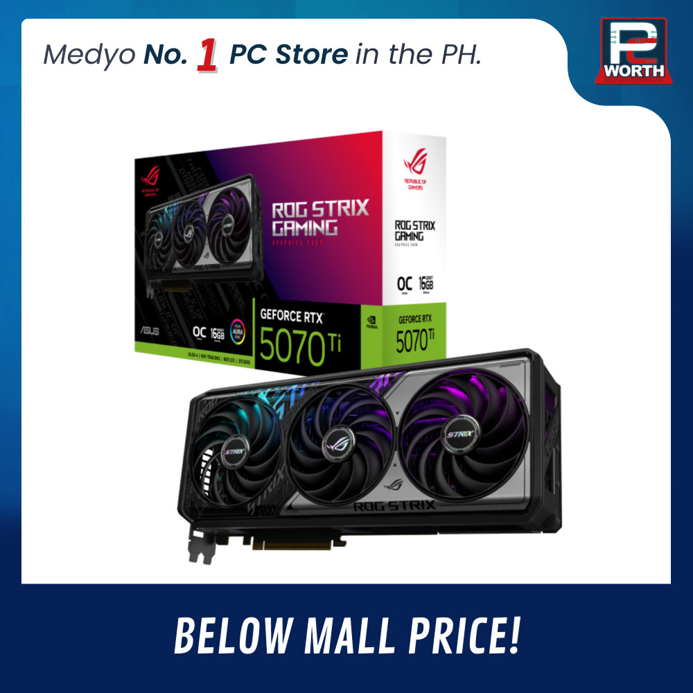 GEFORCE RTX 5070 TI ASUS ROG STRIX OC 16GB GDDR7 TRIPLE FAN | PC Worth