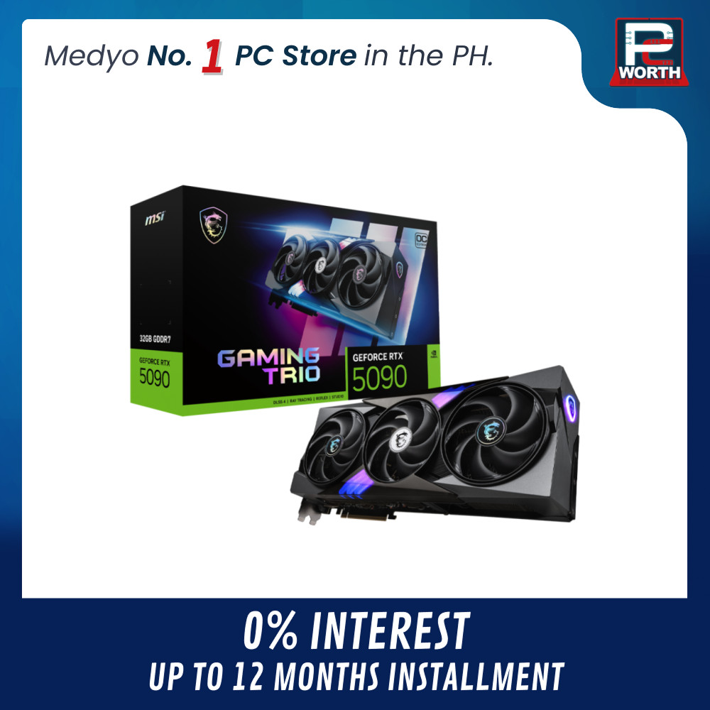 GEFORCE RTX 5090 MSI GAMING TRIO OC 32GB GDDR7 TRIPLE FAN | PC Worth