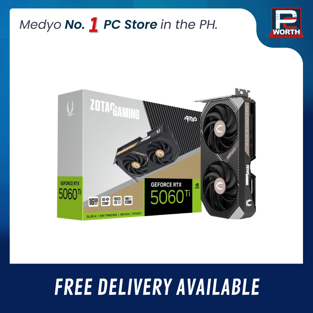 GEFORCE RTX 5060 TI ZOTAC AMP 16GB GDDR7 DUAL FAN | PC Worth
