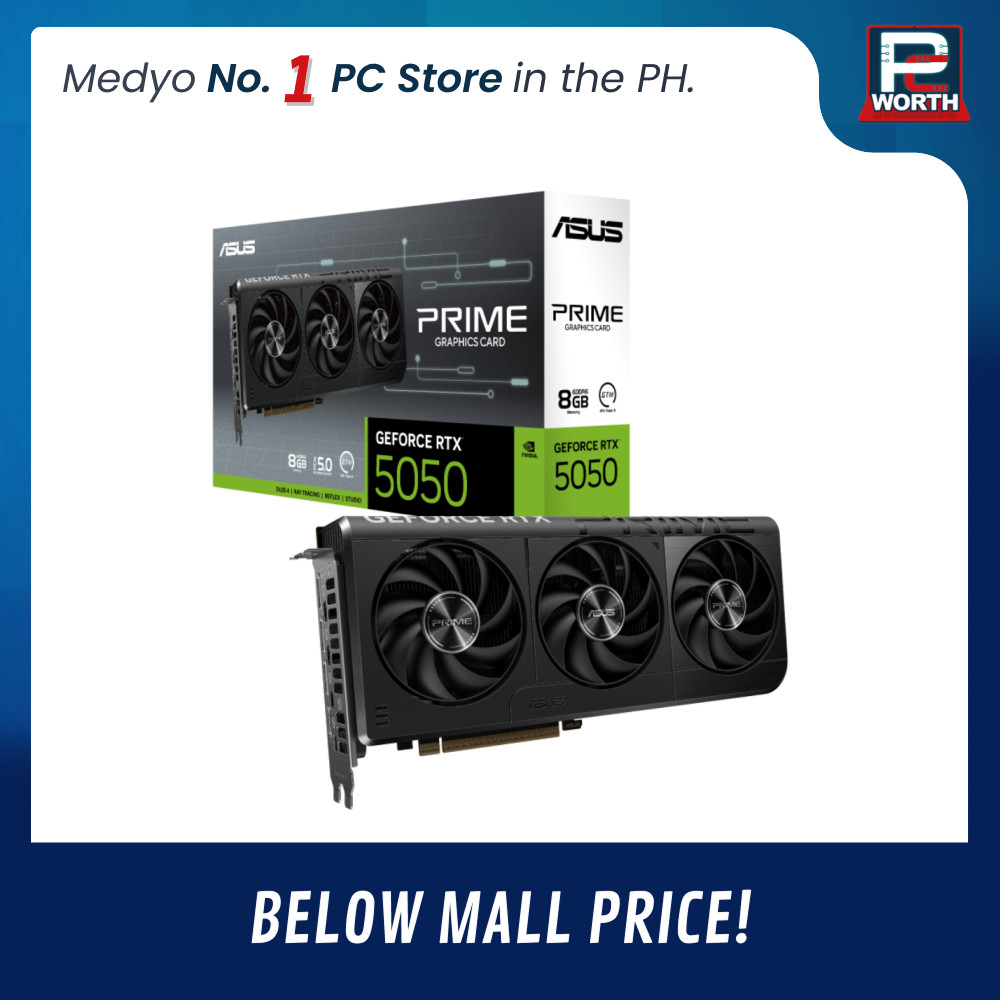 GEFORCE RTX 5050 ASUS PRIME OC 8GB GDDR6 TRIPLE FAN | PC Worth