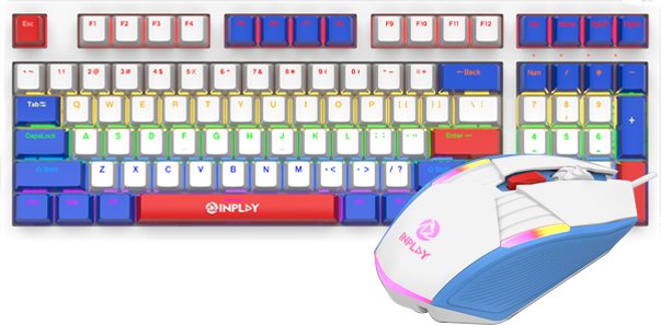 INPLAY GAO-970S RED SWITCH MECHANICAL KEYBOARD AND MOUSE COMBO | PC Worth
