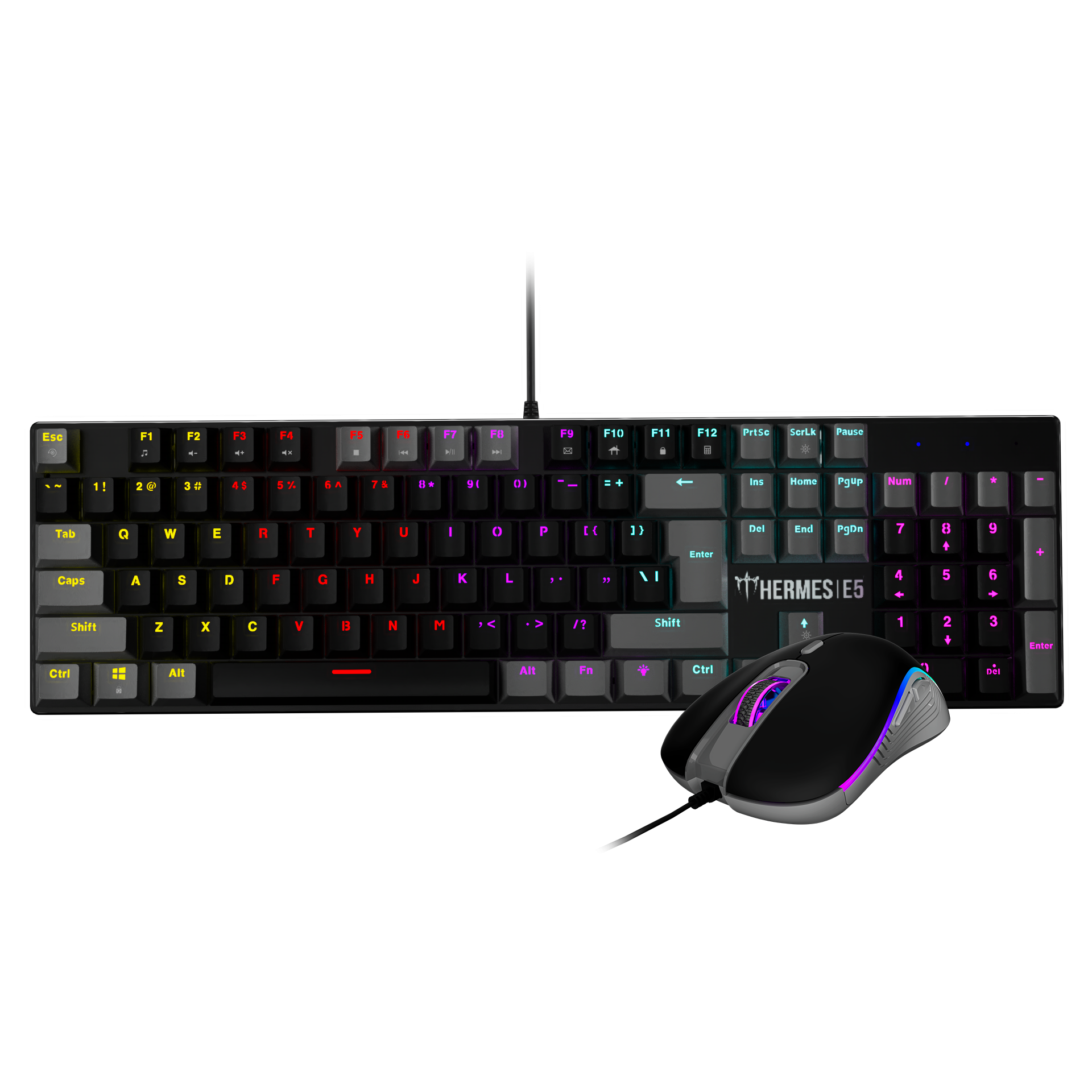 GAMDIAS HERMES E5 2 IN 1 COMBO MECHANICAL KEYBOARD AND MOUSE | PC Worth