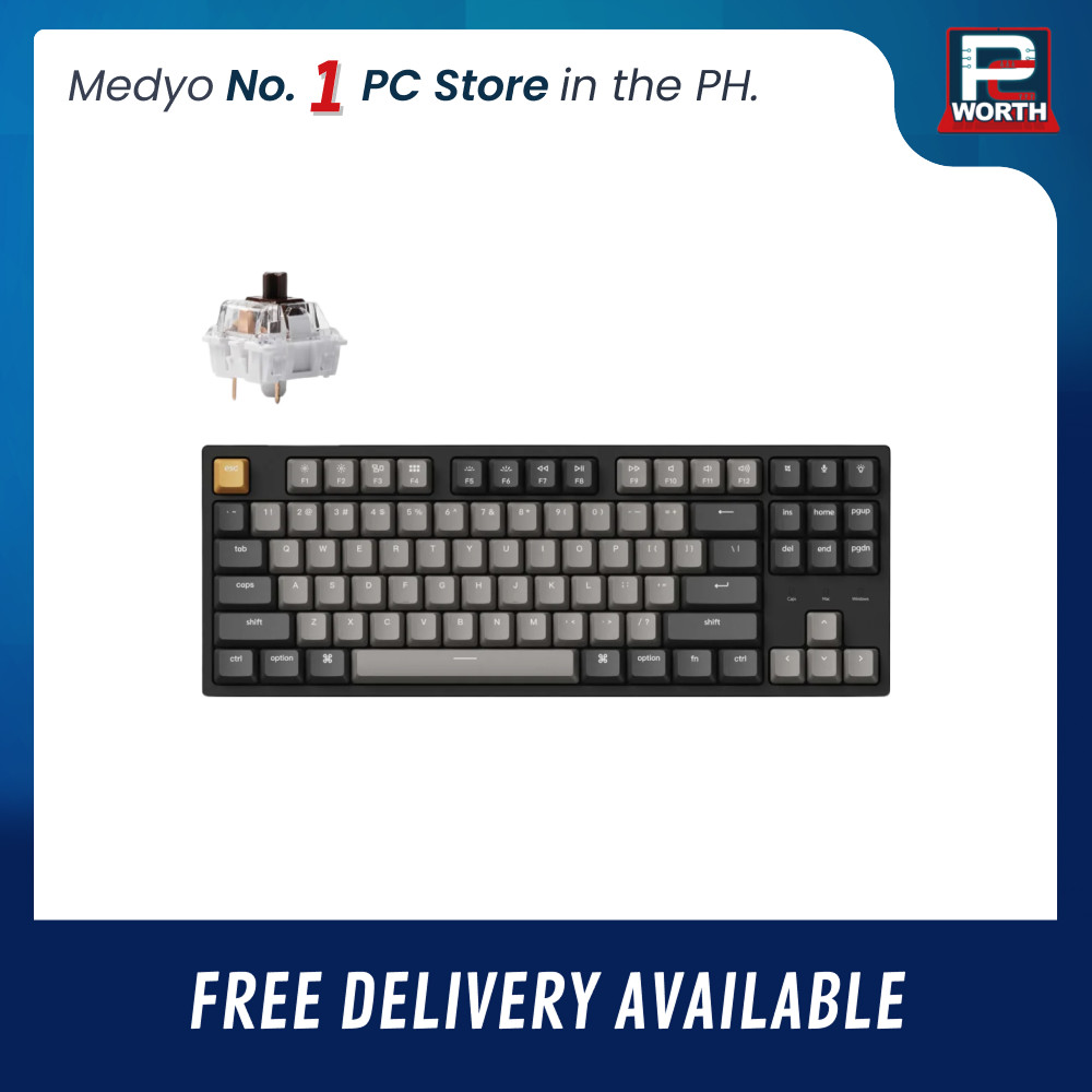 KEYCHRON C1P-K3 C1 PRO WHITE BACKLIGHT KEYBOARD (BROWN SWITCH) | PC Worth