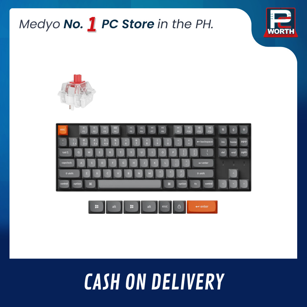 KEYCHRON K8M-H1 K8 MAX SWAPPABLE RGB BACKLIGHT RED SWITCH KEYBOARD | PC ...