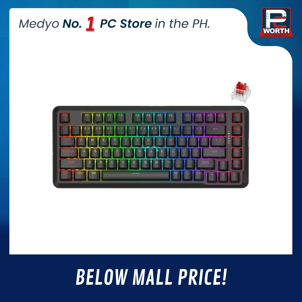 REDRAGON K713RGB-PRO STORMRAZOR PRO BLACK RED SWITCH KEYBOARD | PC Worth