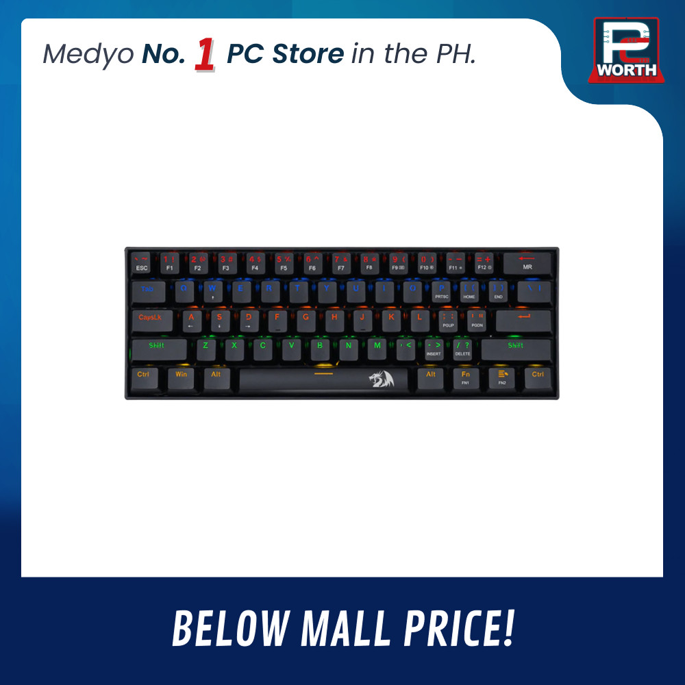 REDRAGON K606R LAKSHMI BLACK BLUE SWITCH MECHANICAL KEYBOARD | PC Worth