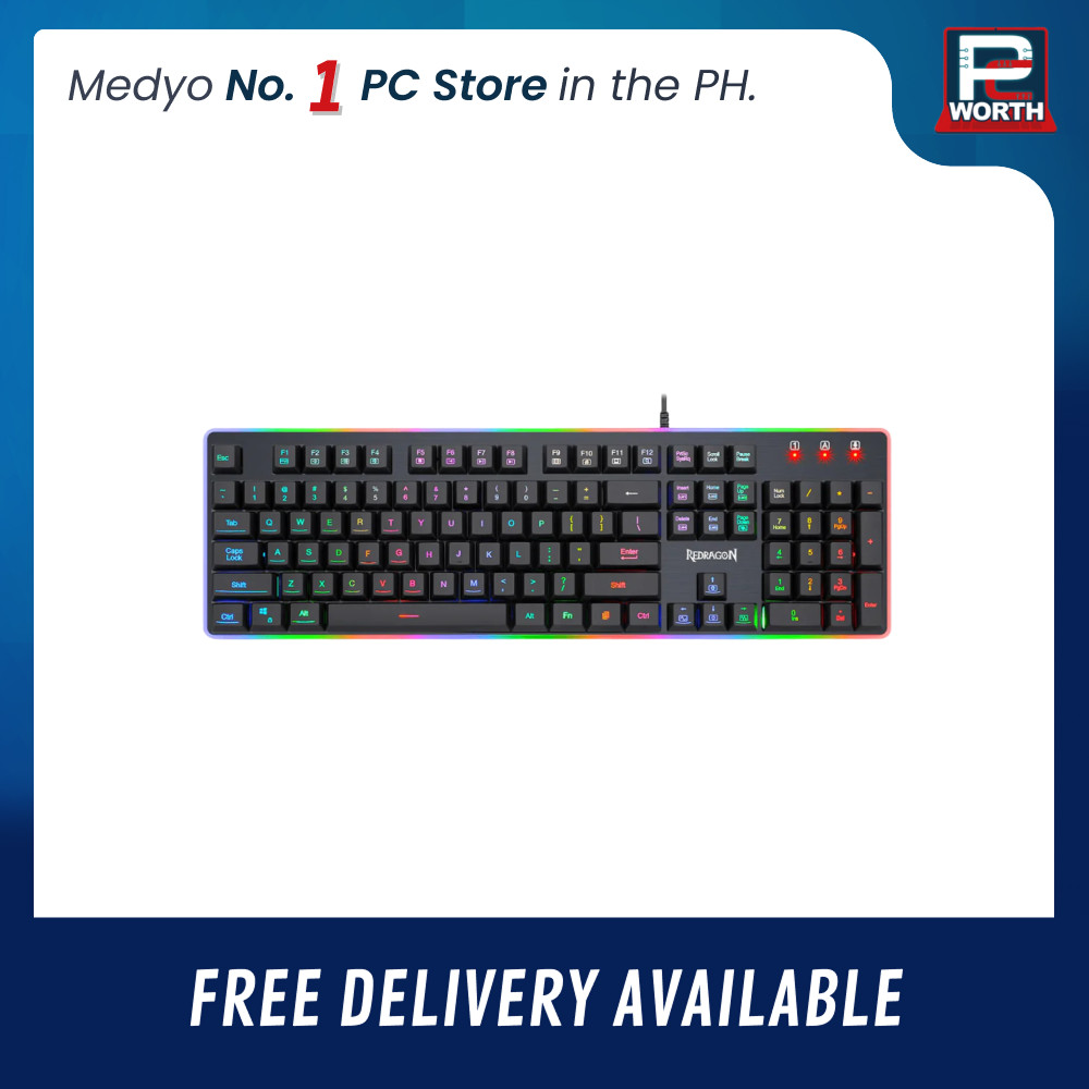 REDRAGON DYAUS 2 RGB LOW PROFILE WIRED GAMING KEYBOARD | PC Worth