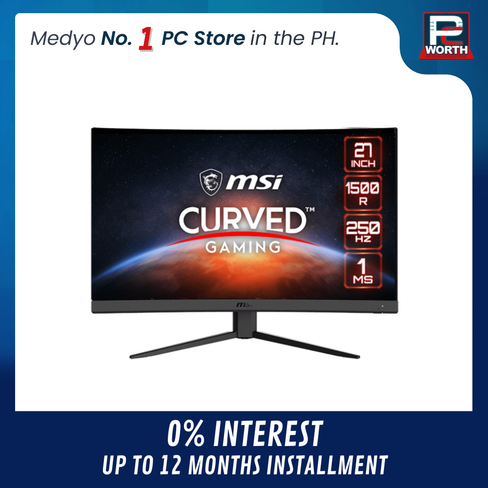 MSI OPTIX G27C4X CURVED 1500R 27" 250HZ FHD VA GAMING MONITOR | PC Worth