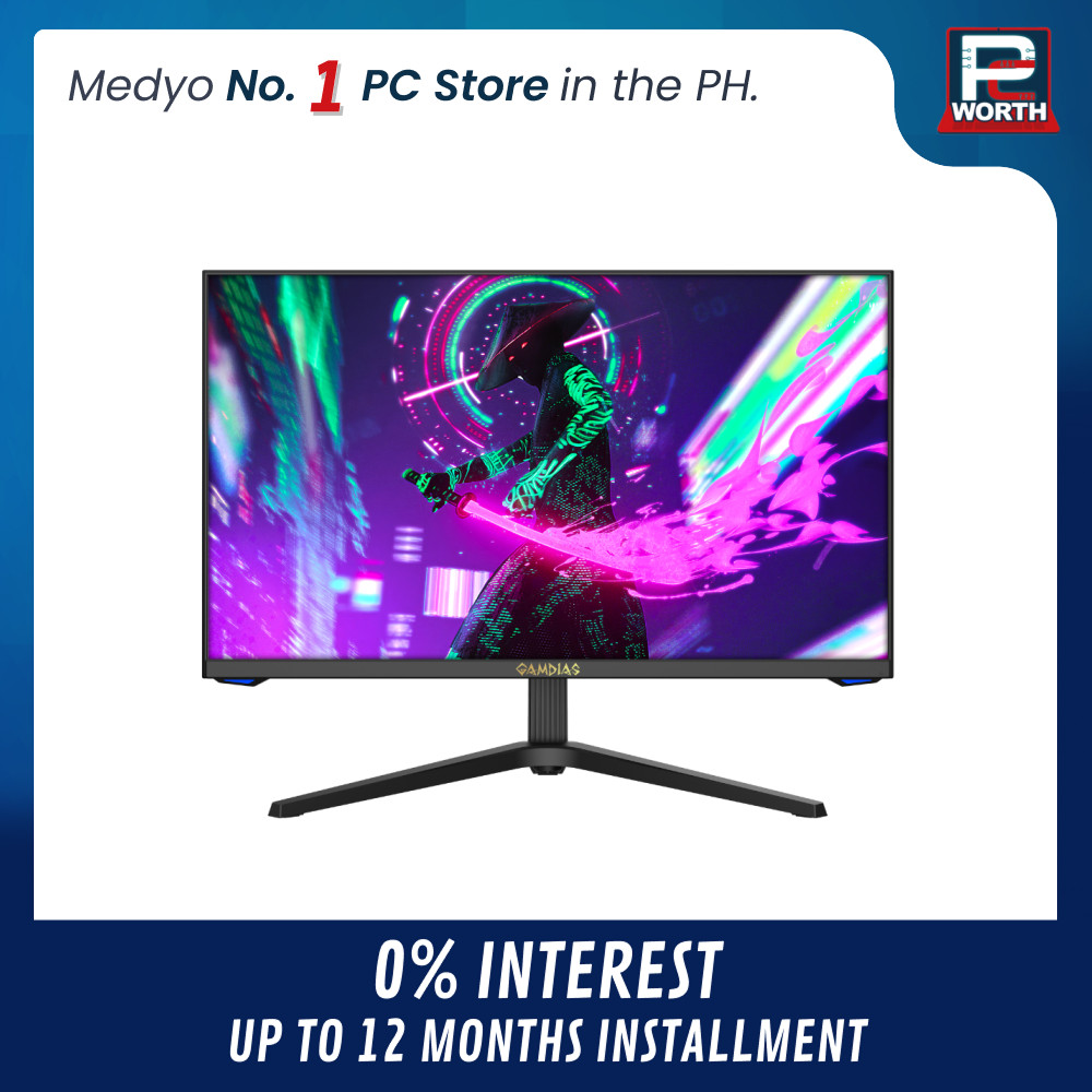 GAMDIAS ATLAS QHD27FIC BLACK FLAT 27" 180HZ QHD IPS GAMING MONITOR | PC ...