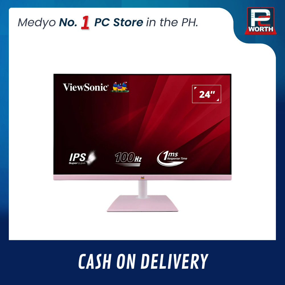 VIEWSONIC VA2436-H-PN 24" 100HZ FHD IPS PINK LED MONITOR | PC Worth