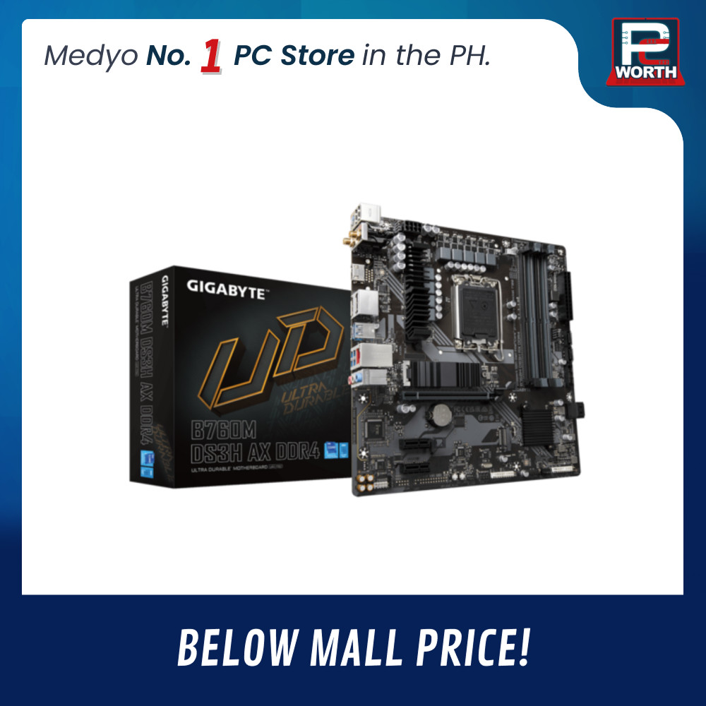 GIGABYTE B760M DS3H AX DDR4 MATX LGA1700 | PC Worth