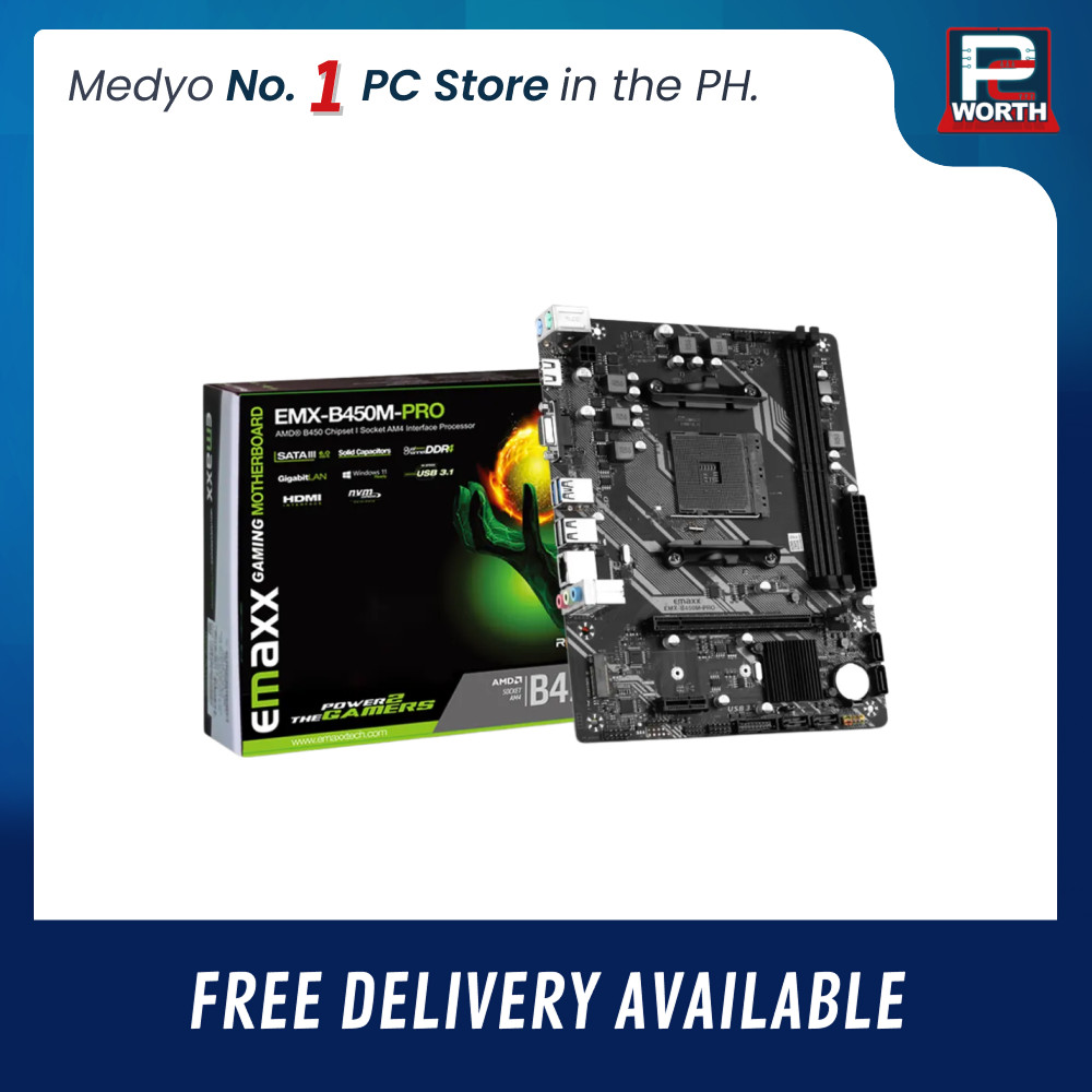 EMAXX B450M PRO DDR4 MATX AM4 | PC Worth