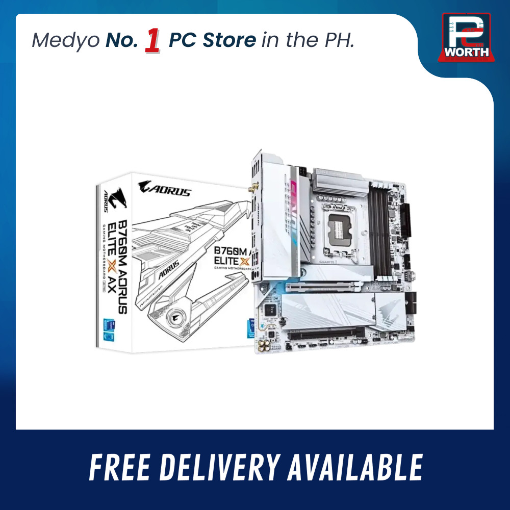 GIGABYTE B760M AORUS ELITE X AX WHITE DDR5 MATX LGA1700 | PC Worth