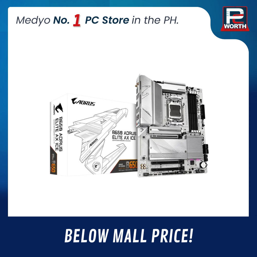 GIGABYTE B650 AORUS ELITE AX ICE WHITE DDR5 ATX AM5 | PC Worth