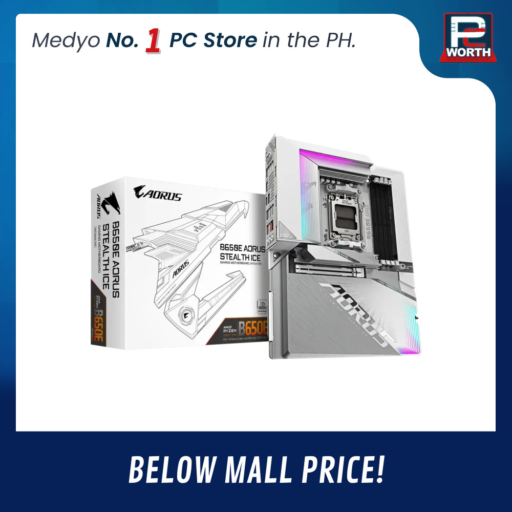 GIGABYTE B650E AORUS STEALTH ICE WHITE DDR5 ATX AM5 (BACK CONNECTOR ...